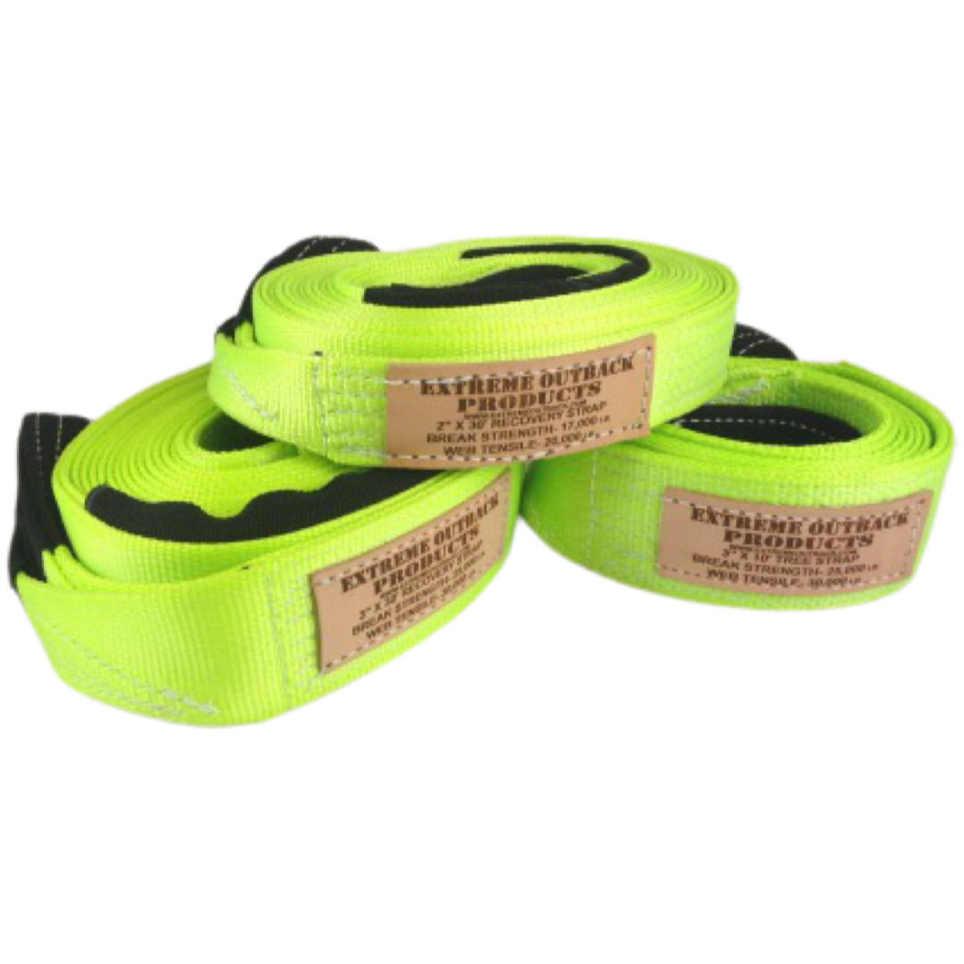 Extreme Outback High Visibility Recovery Strap 3″ — Pure Auto Parts